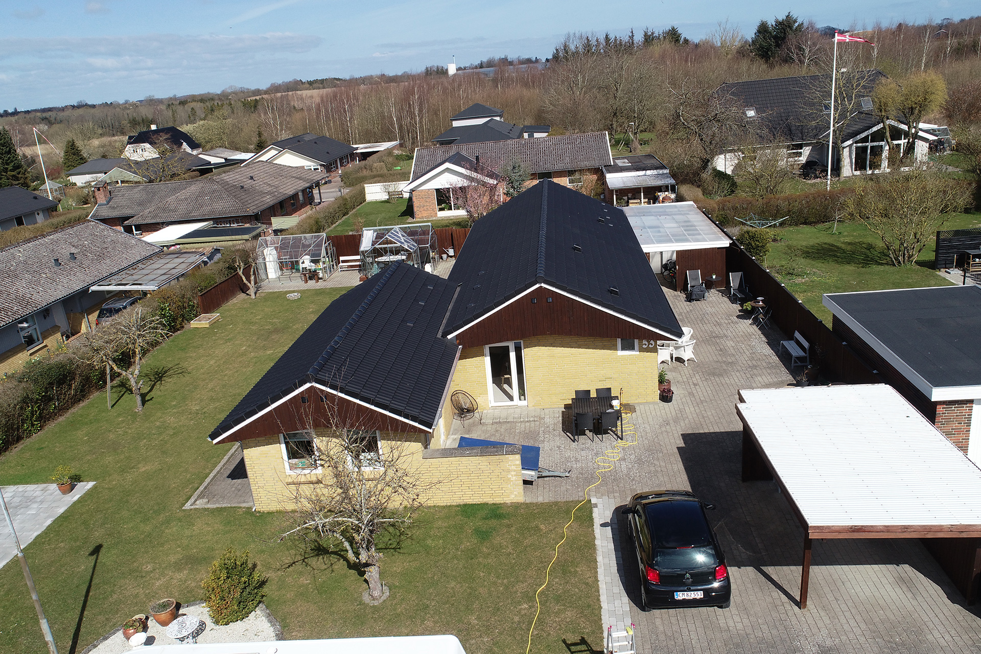 Asbesttag udskiftet med let betontag - LB Tag